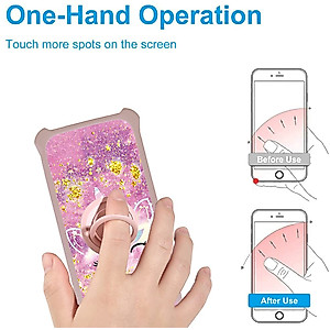 jioeuinly Vortex V22S Case Compatible with Vortex V22 Phone Case Cover [with Tempered Glass Screen Protector][Hard PC + Soft Silicone][Gold Glitter+Luminous] JSF-DJS