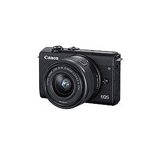 Canon EOS M200 EF-M 15-45mm is STM Kit (Black) (Renewed)