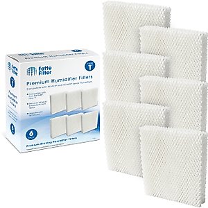 Fette Filter - Filter T Humidifier Wicking Filters Compatible with Honeywell HFT600T HFT600PDQ for Honeywell Tower Humidifier HEV615 Series & HEV620 Series. Includes 6 Replacement Filters.