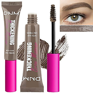 Tinted Thickening Brow Mascara,Brow Fast Sculpt,Waterproof, Transfer-proof, Brush to Fill in Eyebrows and Cover Gray Hairs - Cruelty Free - Light Medium Brown (2pcs 05 Cool Ash Brown)