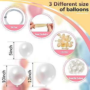 Bubble Clear Balloon 120 Pieces Transparent Round Latex Balloon DIY Balloons Strand Kit Party Decorations for Birthday Party Favor Wedding Engagement Graduation Art(5 Inch, 10 Inch, 12 Inch)