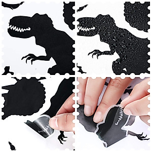 38 Pieces Dinosaur Wall Decals Dinosaur Wall Stickers to Go to Sleep I Count Dinosaurs Not Sheep Dinosaur Decorations for Boys Room (Classic Style)