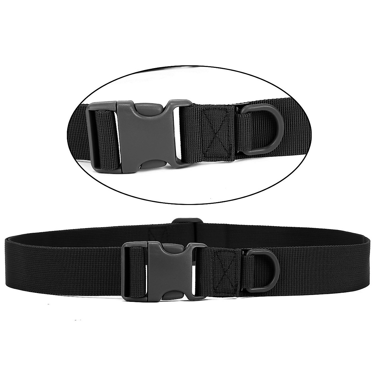 ArcEnCiel Airsoft Belt Tactical Military Battle Combat Utility Paintball Carrier (Black)