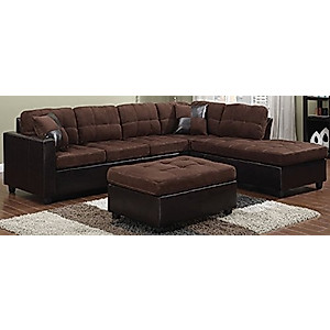 Coaster Home Furnishings Mallory Reversible Sectional Chocolate