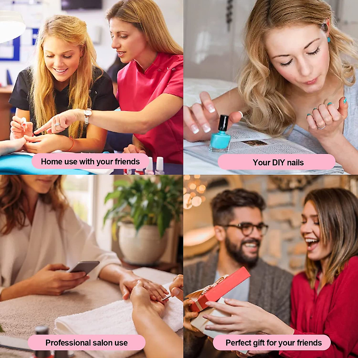 FATUXZ Electric Nail Drill Machine 20000 RPM, Acrylic Nail Tools for Thick Nails File Kit, Gel Nails Manicure Pedicure Polisher Sets for Home Salon Use