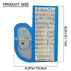 LOCOPOW Air Filter 11013-7002 Replacement for Kawasaki FH500V FH531V FH541V FH580V FH680D 4 Stroke Engine John Deere M137556 LT180 LT190 LX277 LX280 LX288 Cub Cadet 490-200-0004 Lawn Mover