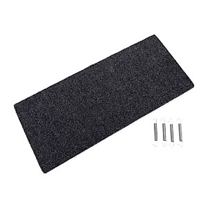 Camco Wrap Around Step Rug- Protects Your RV From Unwanted Tracked In Dirt, Works on Electrical and Manual RV Steps - Extra Large (Gray) (42935), 23 Inch