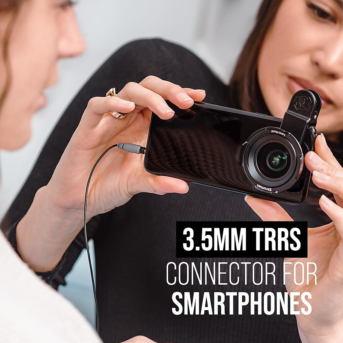 Rode SmartLav+ Lavalier Microphone for Smartphones,Black