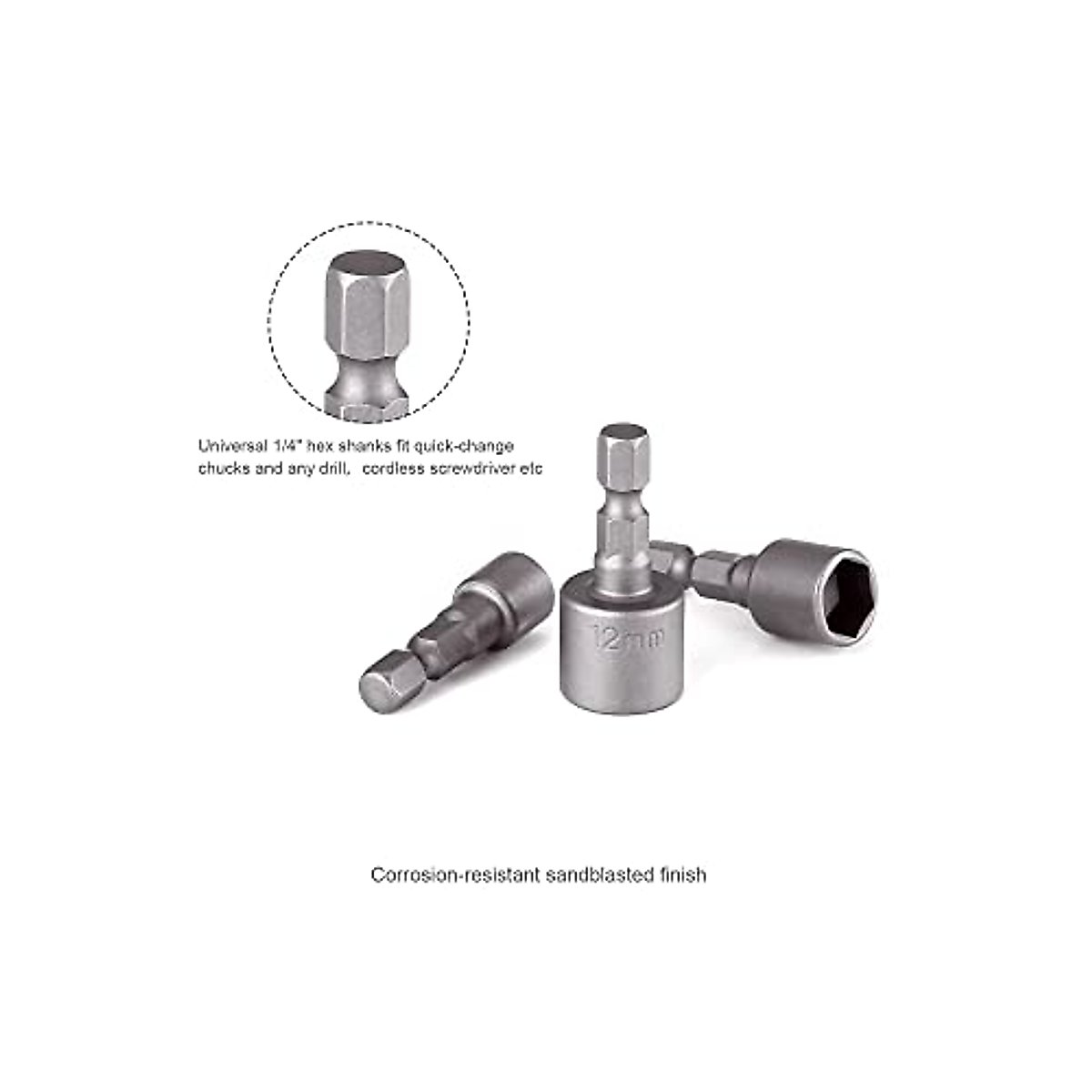 Sockets & Socket Set Nut Driver Bit Sets with Chrome Vanadium Steel - PNDB1A