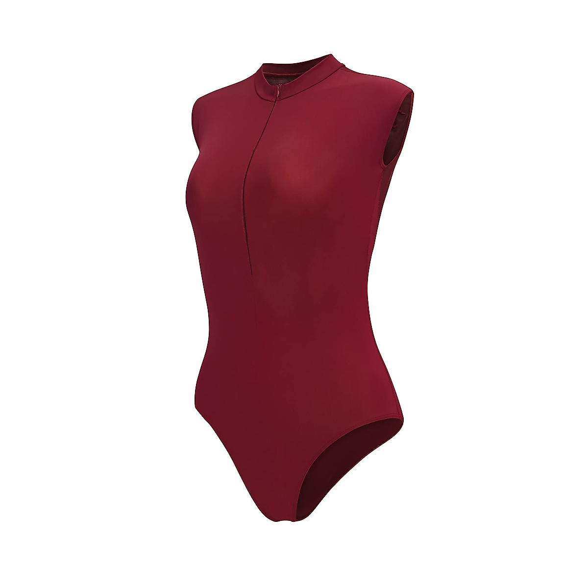 Dance Elite - Allure - Embroidered Floral Back Panel Leotard for Women Dance (Wine Cap Sleeves, Adult M)