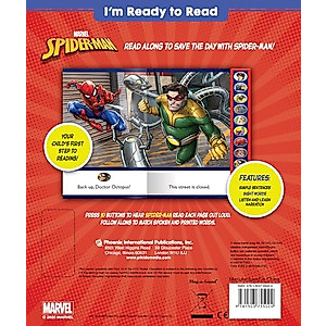 Marvel - I'm Ready to Read with Spider-Man - Interactive Read-Along Sound Book - Great for Early Readers - PI Kids