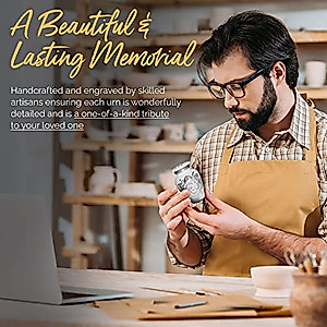 White Rose Urn Keepsake - Beautiful Small Urn for Ashes - Mini White Urn with Premium Box & Bag - White Keepsake Urn - Honor Your Loved One with a Mini Urn Rose - Token Urn for Human Ashes or Pet