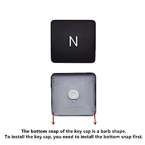 Replacement Individual N Key Cap and Hinges are Applicable for MacBook Pro A1706 A1707 A1708 Keyboard to Replace The N Key Cap and Hinge