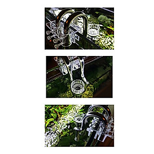 JARDLI Metal Lily Pipe Surface Skimmer Steel Stainless Inflow Outflow for Aquarium Planted Tank (13mm for 12/16mm (1/2'') Tube)