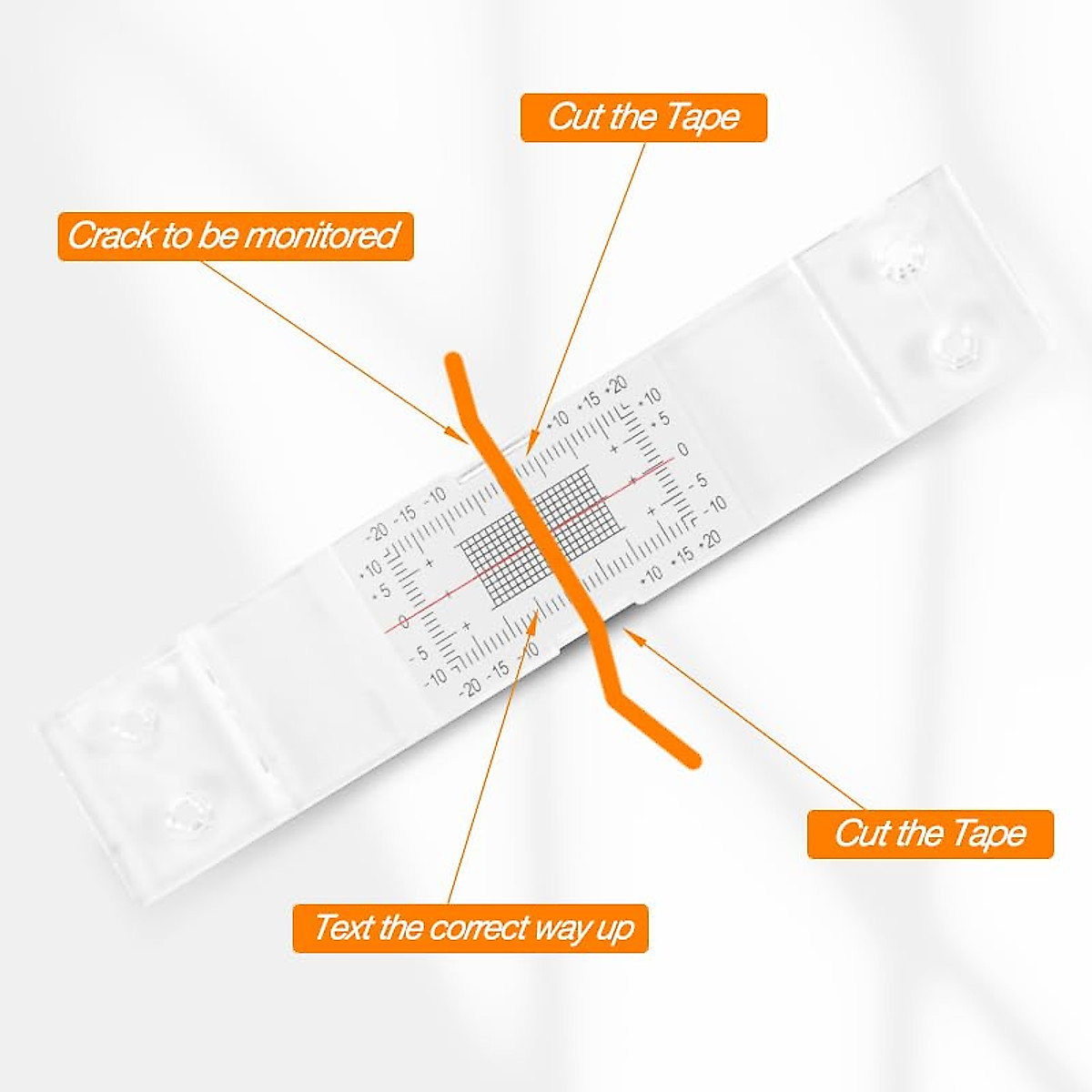 Crack Monitoring Record, Standard Tell-Tale Crack Monitor for the Standard and Corner Tell-Tale