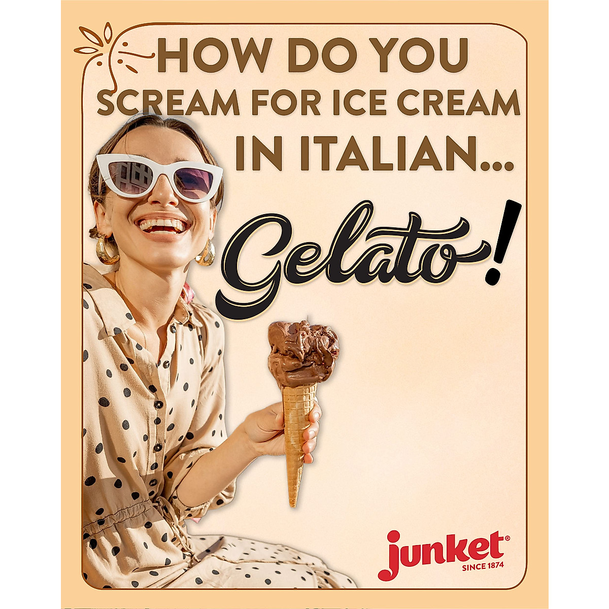 Junket Gelato Mix: Strawberry Cheesecake Homemade Gelato Ice Cream Mix for Ice Cream Maker or Stir By Hand, Start to Finish in Minutes, 4 ounce box, Yields 1 quart Frozen Gelato (Pack of 1)
