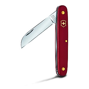 Victorinox 3.9050.B1 Floral Knife Straight Blade Red 55mm Universal Knife for Florists and Gardeners in VX Red 3.7 inches, standard size