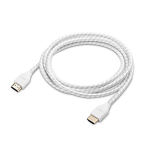 Cable Matters [Ultra High Speed HDMI Certified] Braided 48Gbps 8K HDMI Cable 6.6 ft / 2m with 8K @120Hz, 4K @240Hz and HDR Support for PS5, Xbox Series X/S, RTX3080 / 3090, Apple TV and More in White
