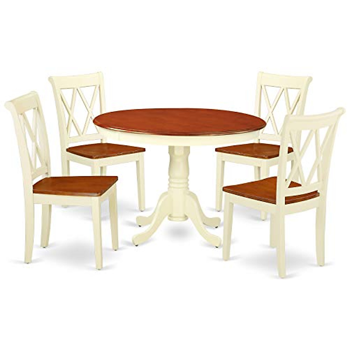 East West Furniture HLCL5-BMK-W