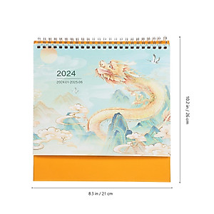 MAGICLULU Decor Office Table Calendar Office Standing Calendar Tabletop Standing Calendar Office Monthly Calendar Small Calendar Monthly Calendar Ornament Home Supply Household Products Desk