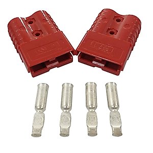 NA 120 Amp Connector Battery Charger Battery Power connectors 120Amp (2AWG, Red)