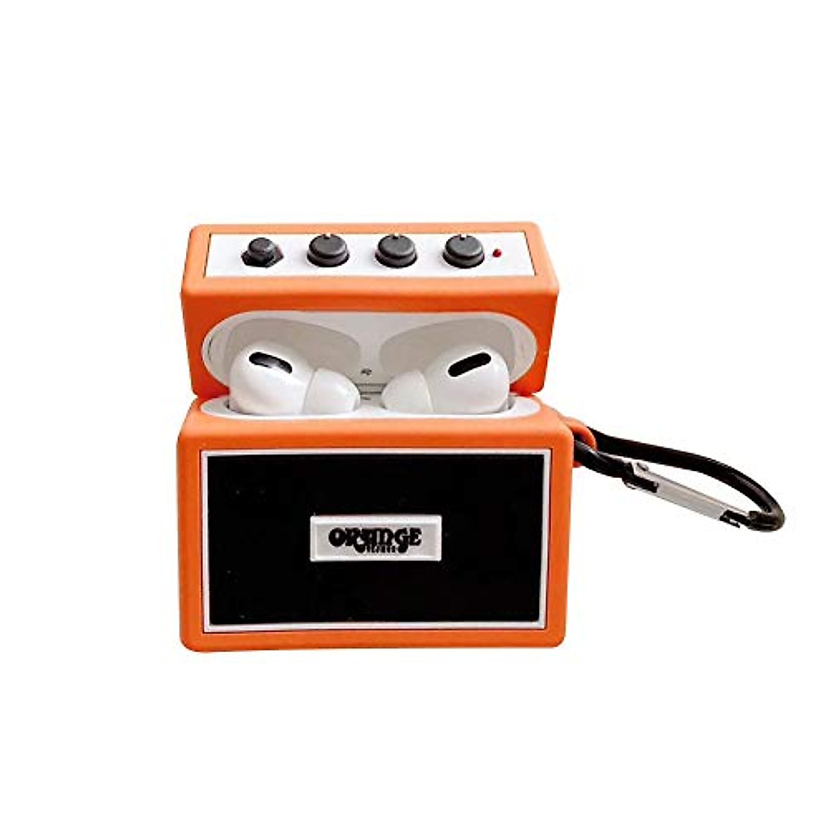 Fashion Phonograph for Airpods Pro Case Silicone Protective Shockproof Funny Personality 3D Cute Cover with Keychain kit Set Compatible with Airpods Pro Case Kids Teens Girl Boys Men (Phonograph)