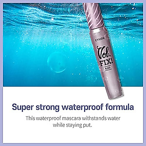 ETUDE Lash Perm Volume Fix Mascara #Black (21AD) | Volume & Curling Mascara that Lasts for Long Hours and Makes them Voluminous