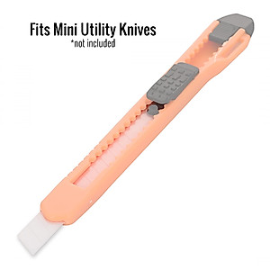 ToolTreaux 10-Pack Snap-off 9mm Utility Knife Ceramic Razor Blades, Ultra Sharp Craft Supplies