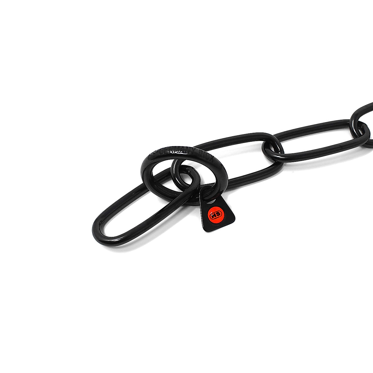 Herm Sprenger Black Stainless Steel Long Link Fur Saver Dog Training Collar | No-Pull Slip Chain for Small Medium Large Dogs for Easy Control Made in Germany | 4mm, 54cm (21in)