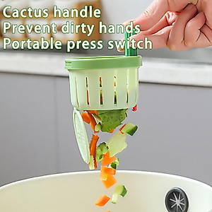 2Pcs Cactus Kitchen Sink Drain Strainer, Cactus Sink Filter Sink Strainer Basket Kitchen Sink Drain Basket Food Catcher Easy Lifting and Automatic Dumping Sink Filter