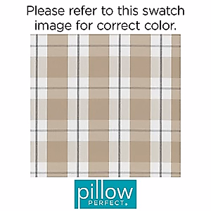 Pillow Perfect Outdoor/Indoor Branson Birch Throw Pillows, 16.5" x 16.5", TAN 2 Count