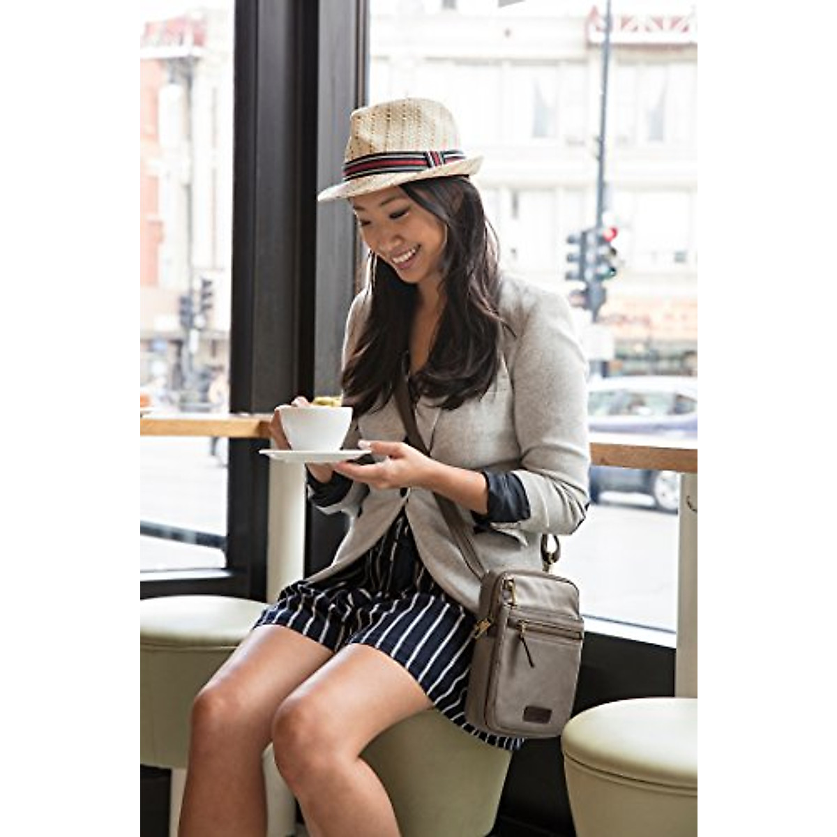 Travelon: Anti-Theft Courier Small N/s Slim Travel Bag - Navy