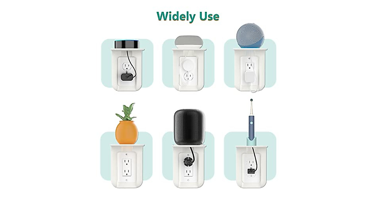 WALI Outlet Shelf | Space Saving Wall Holder - Easy Install