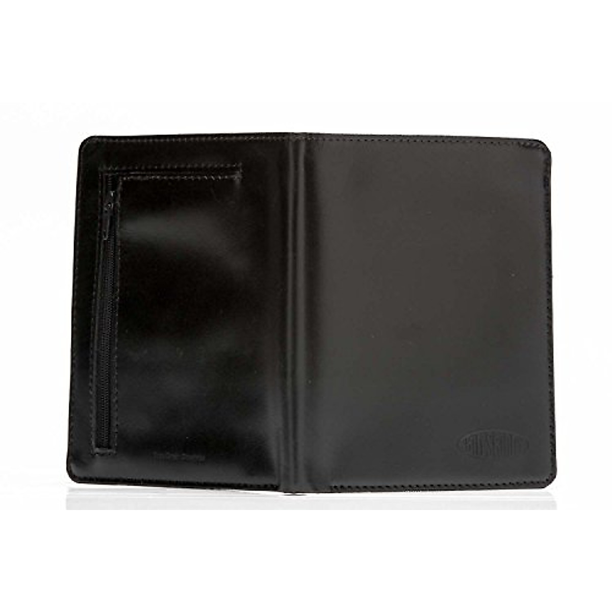 Big Skinny Leather Traveler Slim Wallet, Holds Up to 20 Cards and 4 Passports, Black