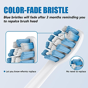 SuitShine Replacement Toothbrush Heads Compatible with Philips Sonicare Replacement Heads, Sonicare Replacement Brush Head and More Snap-on Handles, 8 Pack