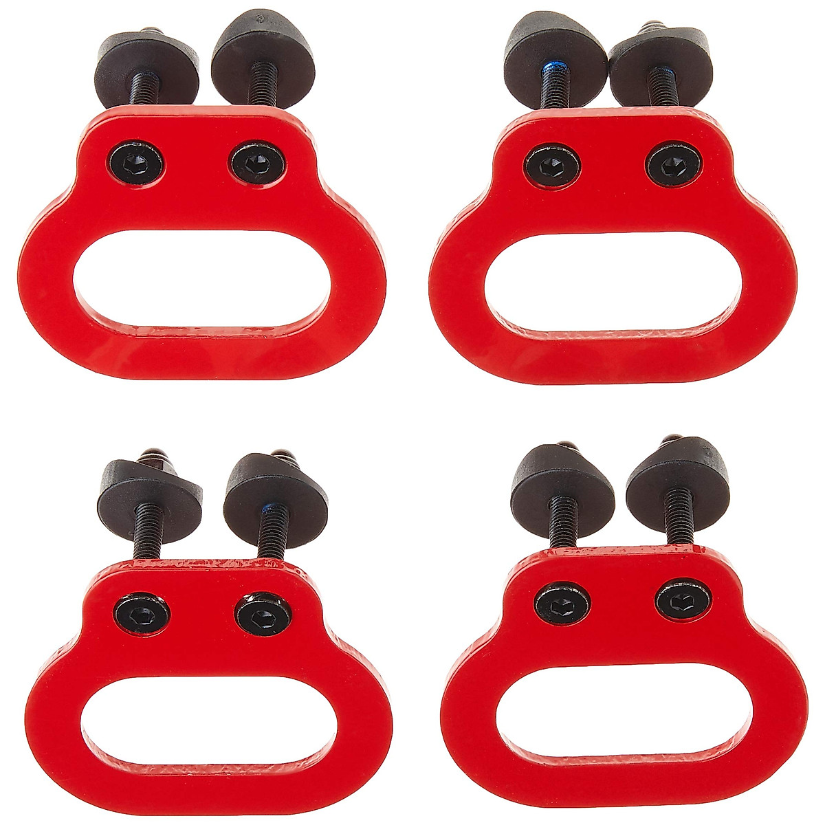 Wenzelite Bus Transit Tie Downs for Wenzelite Trotter Mobility Rehab Stroller, Red