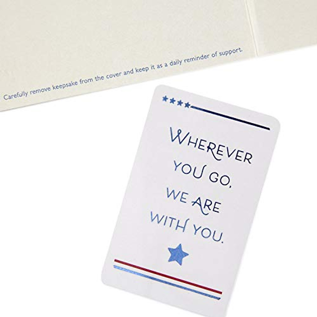 Hallmark Military Deployment Card (Wherever You Go Removable Keepsake ...