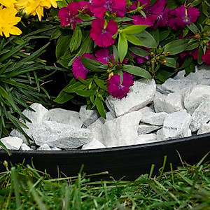 EasyFlex Heavy Duty No-Dig Landscape Edging - 50' Kit, Black