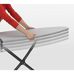 Brabantia Size C (49 x 18 inches) Replacement Ironing Board Cover with Durable Foam Layer (Metallized) Easy-Fit, 100% Cotton