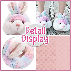 Caramella Bubble Kids Classic Bunny Slippers,Cute Animal Anti Slip House Shoes for Boy and Girl,Rabbit Slippers