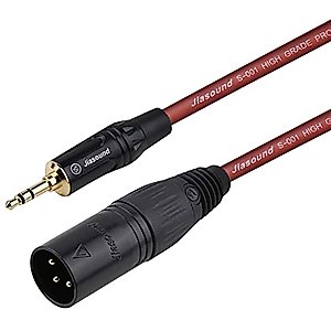 innomaker 2-Pack 5ft 3.5mm Stereo to XLR Balanced Male Cable with 24 AWG Copper Wire