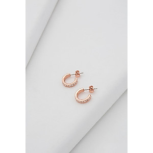 Ted Baker Seenita Nano Hoop Huggie Earrings - Rose Gold, Gold or Silver Tone Options