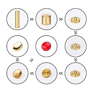 ChromLives Camera Button Shutter Release Button Brass Compatible with Fuji Fujifilm11mm Concave 10mm Convex Surface (Combo 2Pack)