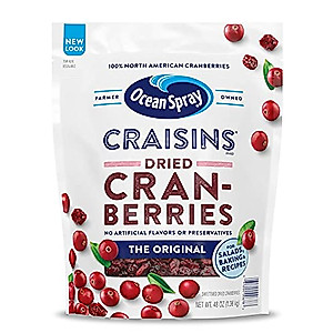 Ocean Spray Craisins Dried Cranberries, Original, 48 Ounce