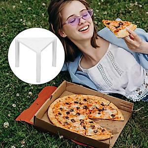 UPKOCH 100pcs Pizza Saver Tabletop Pizza Saver Pizza Tripod Pizza Box Saver Stand Tripod Stack