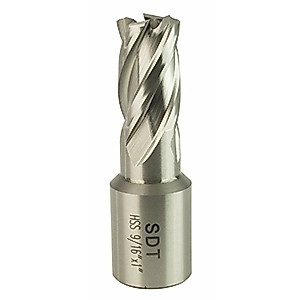 Steel Dragon Tools 9/16" x 1" High Speed Steel Annular Cutter with 3/4" Weldon Shank