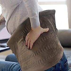 ZXU Electric Heating Pad for Back Pain and Cramps Relief, 12” x 24” Ultra Soft Hot Heated Pad with Moist Heat Therapy and Auto Shut-Off for Neck,Shoulder, Machine Washable