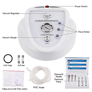 Yofuly Diamond Microdermabrasion Machine, 65-68cmHg Suction Power Professional Dermabrasion, Home Use Facial Skin Care Equipment