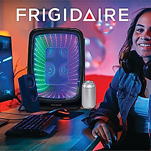 Frigidaire EFMIS179 Gaming Light Up Mini Beverage Refrigerator, Stealth