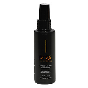 Reza Love My Leave-In Conditioner: Luxury Conditioning Hair Spray, Detangler, UV Protection, Sulfate Free, Paraben Free, Non Toxic, for Women & Men & All Hair Types, 4 Fl. Oz.